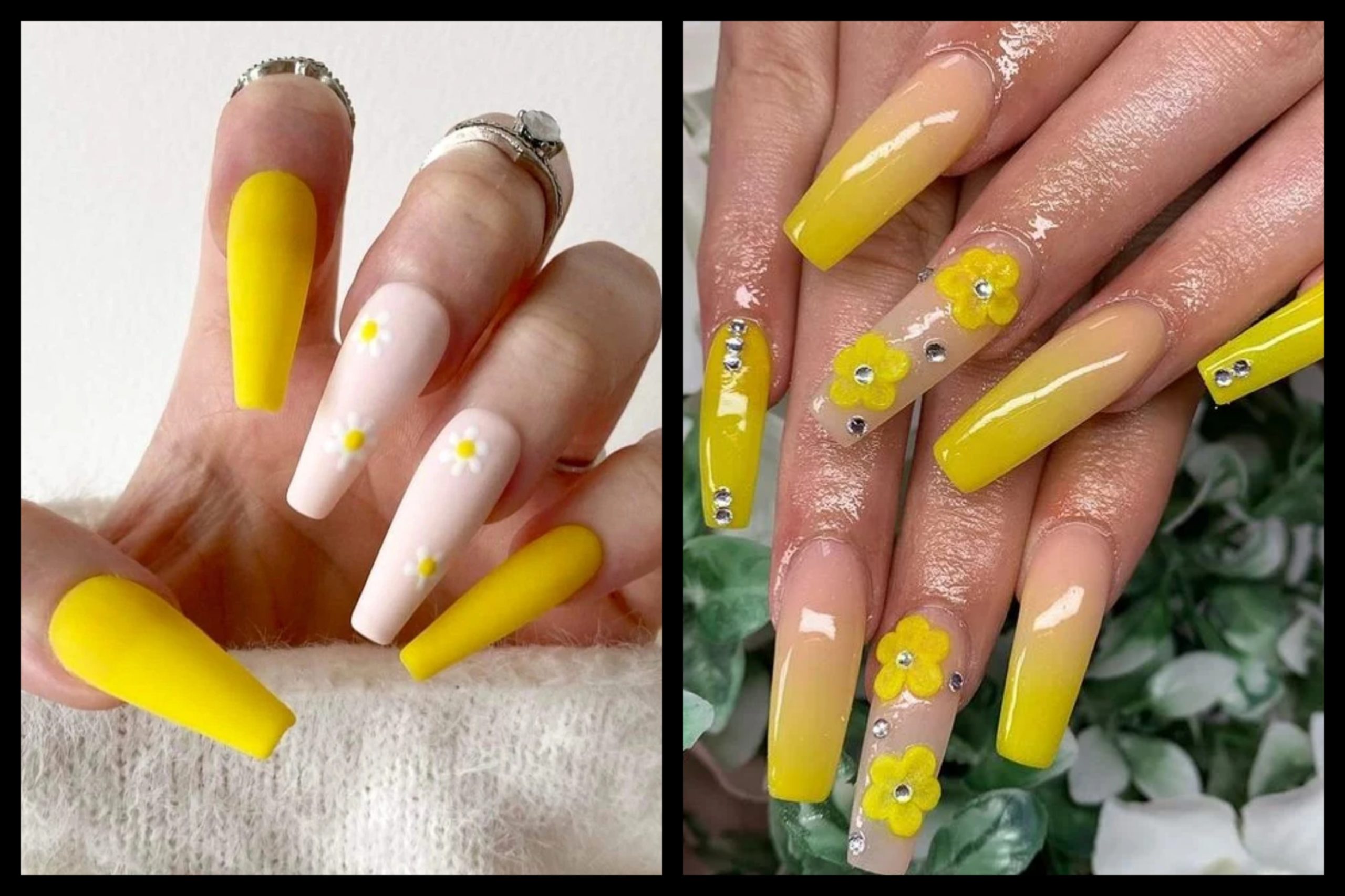 25 Beautiful And Trendy Yellow Nail Designs - ENTIBUZZ